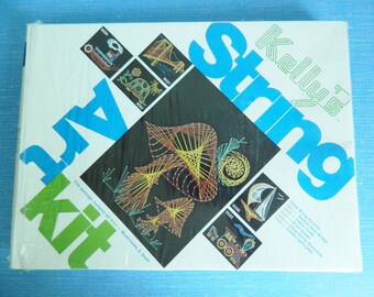 Vintage String Art Kit - Mushrooms and Snail - 1970s - Kelly's String ...