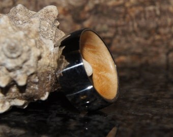 Ebony Wood Ring Any Size by OliveWoodJewellery on Etsy