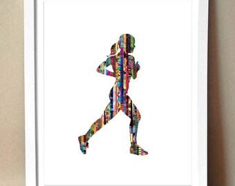 Running art | Etsy