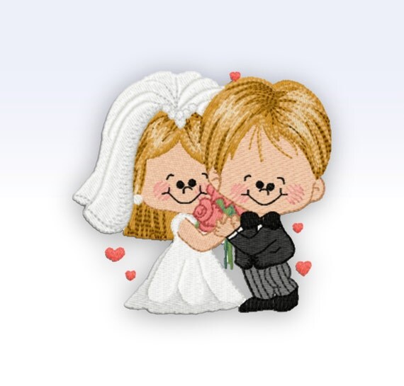 Wedding Machine Embroidery Design Wedding Couple 4
