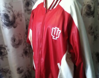 Indiana university leather jacket x large