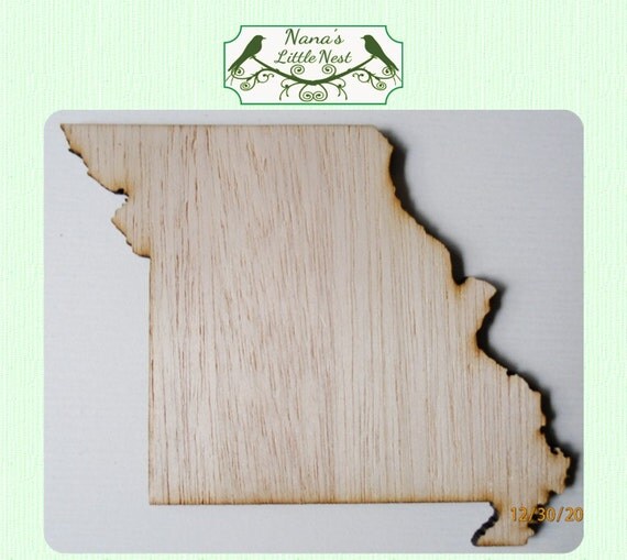 Missouri State Wood Cut Out Laser Cut