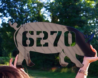 Ranch house numbers | Etsy