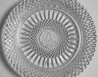 RARE Vintage Circa 1978 Avon 8" Lead Crystal Luncheon Plate in the ...