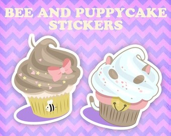 Bee and Puppycat Cupcake Sticker Pack