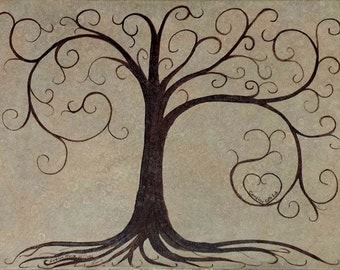 Wedding thumb tree | Etsy