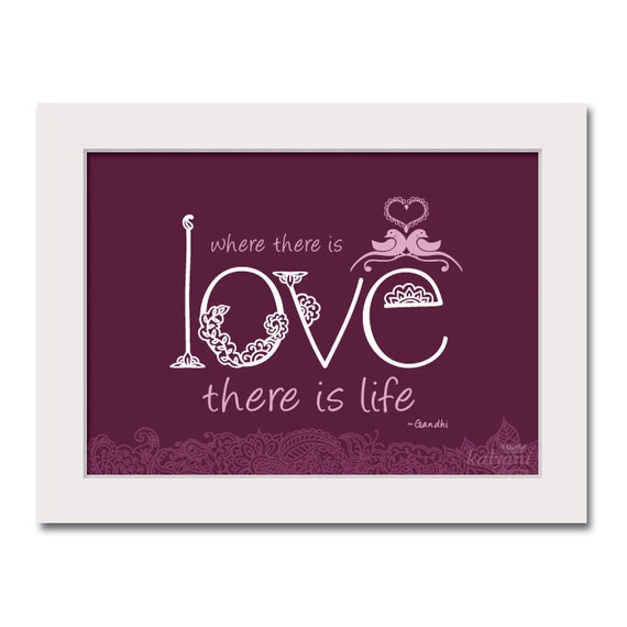 Items similar to Art Print - Mehndi (henna) Typography with Inspiring ...