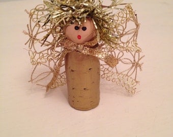 Wine cork angels | Etsy