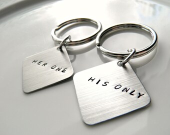 Popular items for couples key chain on Etsy