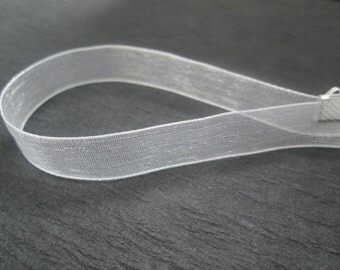 Sheer white ribbon | Etsy