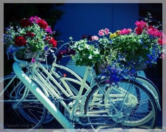 Popular items for bike with flowers on Etsy
