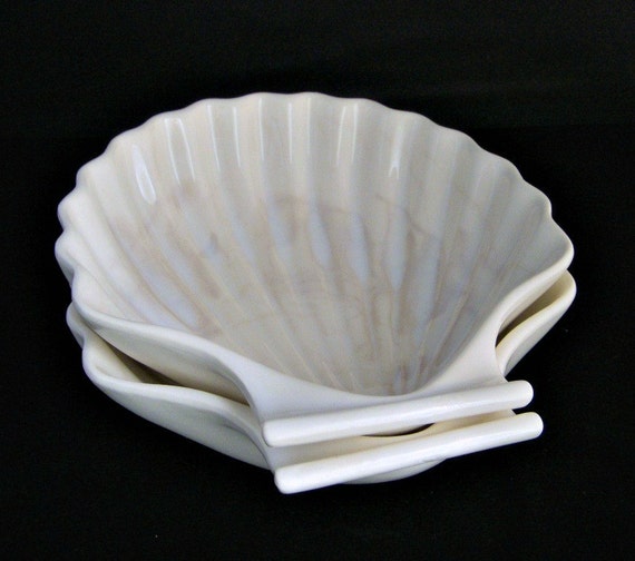 Scallop Shell Ceramic Dishes Oven Proof Baking Dishes Clam