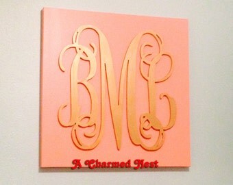 24 inch GOLD Letters Wooden Monogram Personalized by ACharmedNest