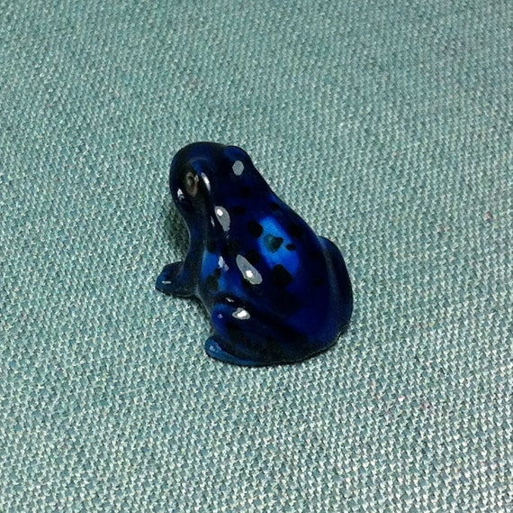Miniature Ceramic Frog Toad Mini Baby Reptile Animal Cute