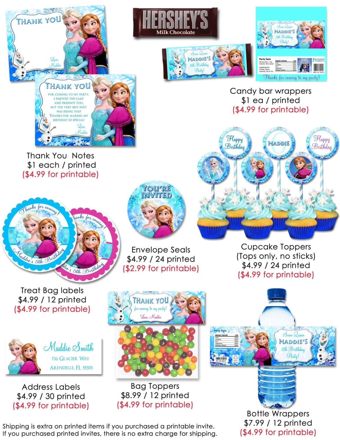 Frozen Bottle Labels Disney Frozen Water Bottle Labels