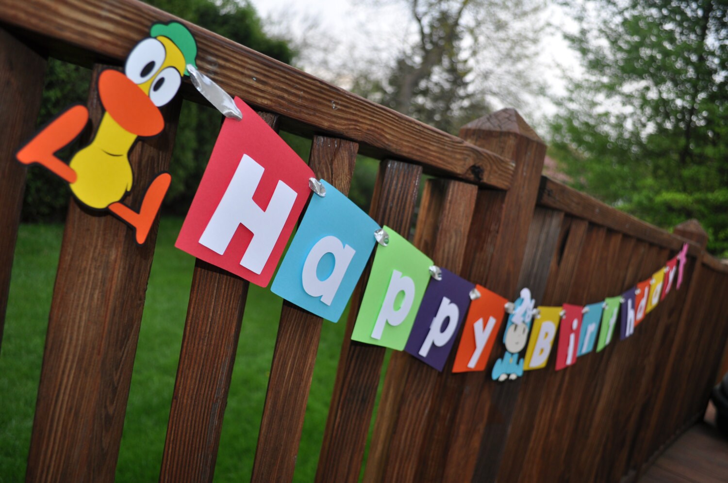 Pocoyo Birthday Banner by craftingwithkiddos on Etsy
