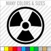 NUCLEAR RADIATION Sticker Warning Nuke Bio Hazard Zombie