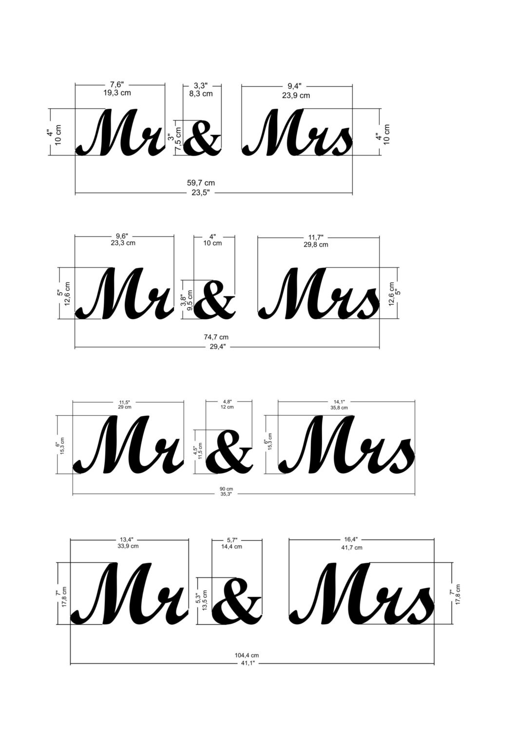 Coursive Sign Custom Name Sign Personalized Sign Mr Mrs Name