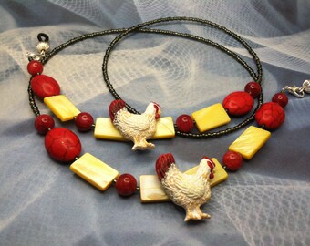 Chicken, Rooster Eyeglass Chain, sunglass lanyard, reading glasses ...
