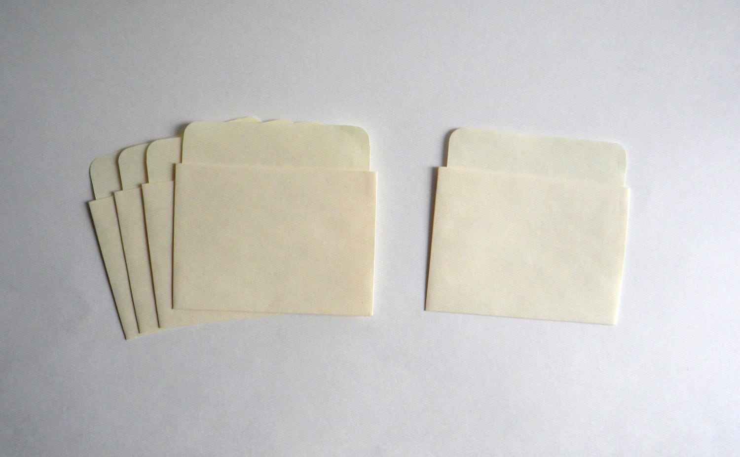 50 Manila Low Back Book Pockets Library Card Pockets Library