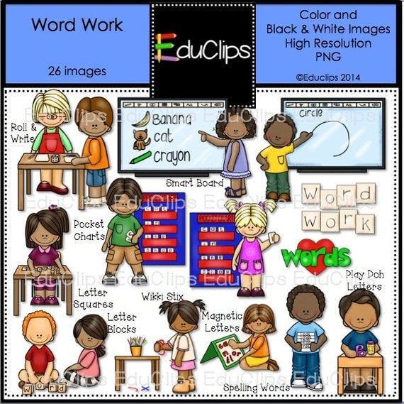 Word Work Clip Art Bundle