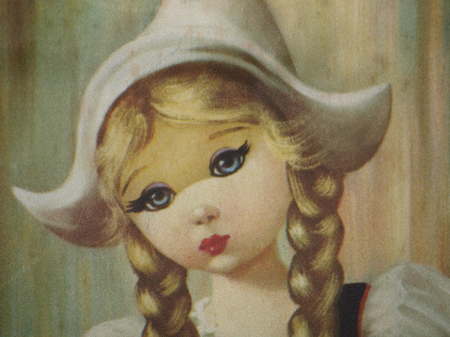 Fifties Satin and Silk Hosiery Box with Little Dutch Girl Print and ...