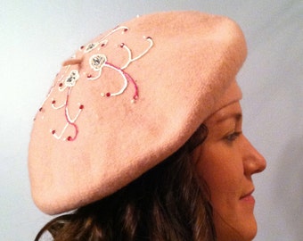 Embellished beret | Etsy