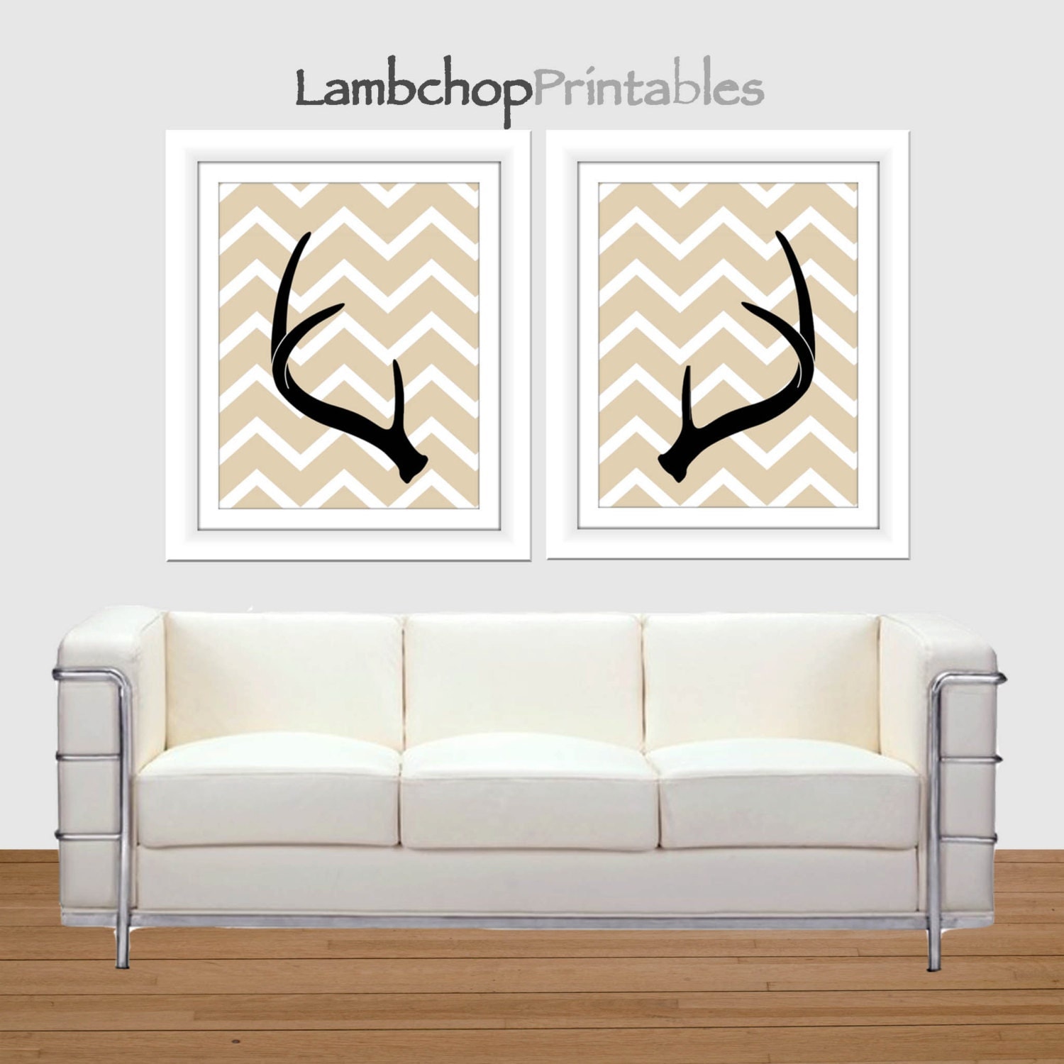 Deer Antler Set Antler Print Set 8x10 16x20 by LambchopPrintables