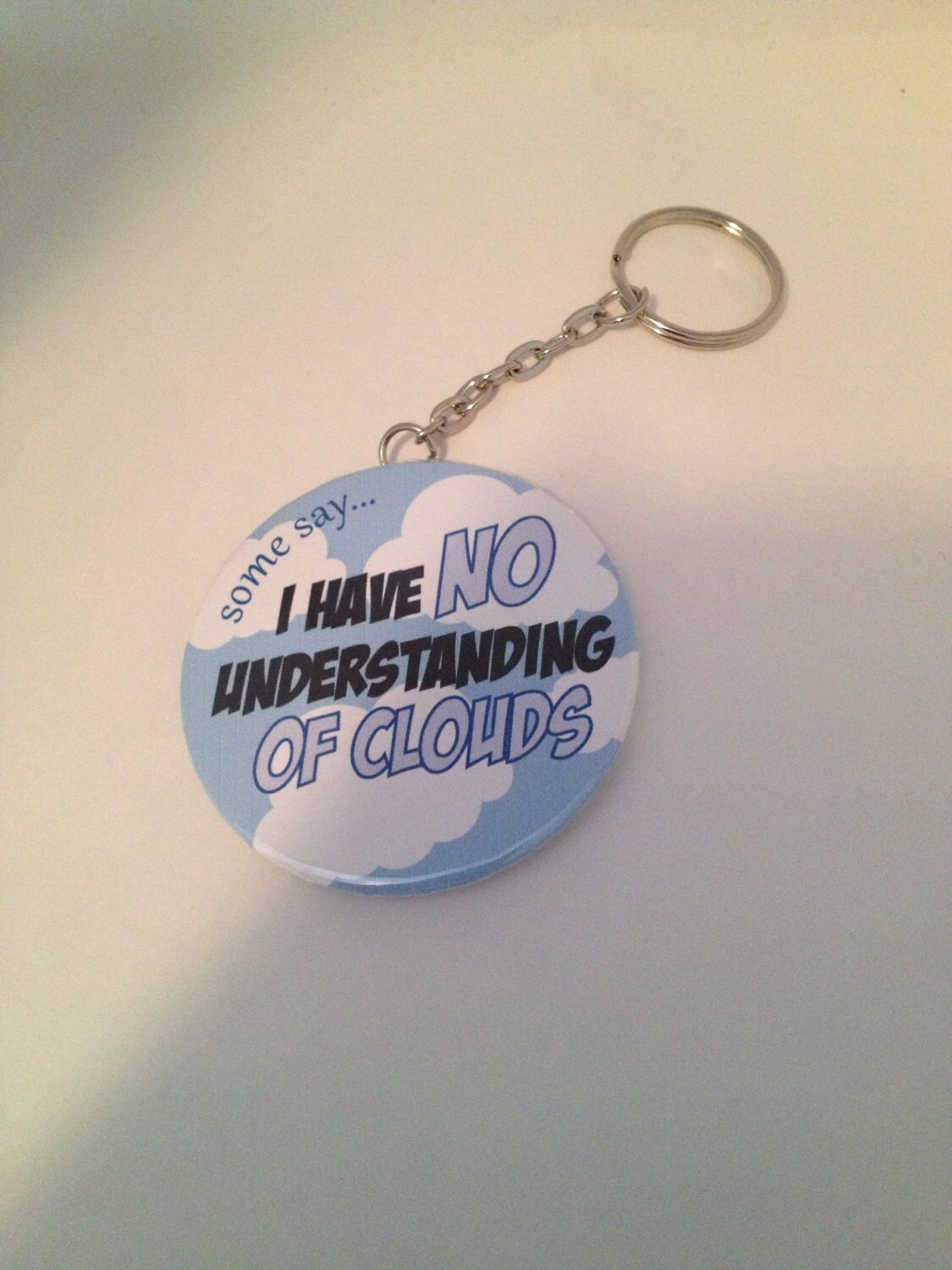 Top Gear the Stig Keychain–Clouds | I Have A Problem With Pinback Buttons