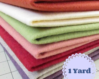 Felted wool fabric | Etsy