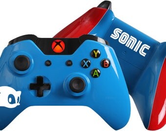 Sonic inspired Custom Xbox One Controller