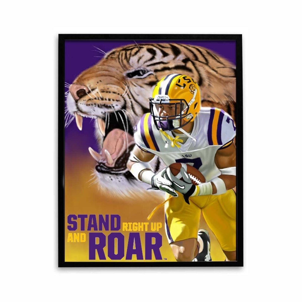 LSU Tigers Football Poster Roar Authentic Team Spirit Store