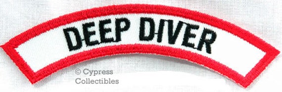 DEEP DIVER Certification Chevron PATCH Scuba by SouvenirPatch