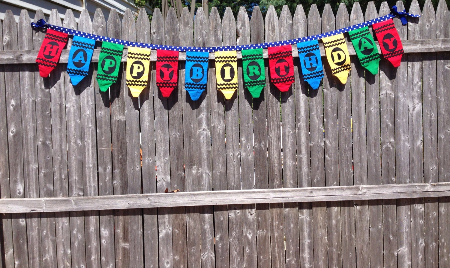 crayola crayon crayon banner birthday by OffwithherThreadbyme
