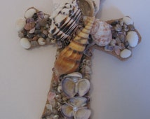 Popular items for seashell cross on Etsy