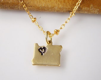 Popular items for oregon necklace on Etsy