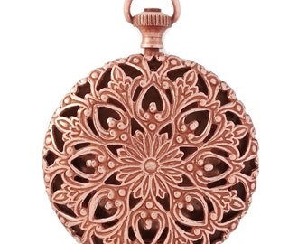 Copper pocket watch | Etsy