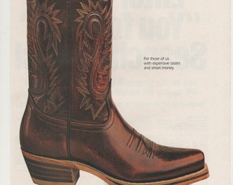 1983 Durango Boots Advertisement 80s Cowboy Western Mens Womens Fashion ...