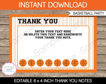 Basketball thank you | Etsy