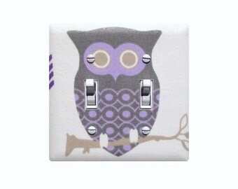 Owl Light Switch Plate Cover / Baby Nursery Decor / by SSKDesigns