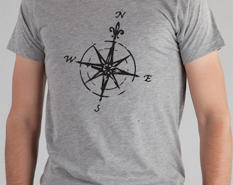 Compass tshirt | Etsy