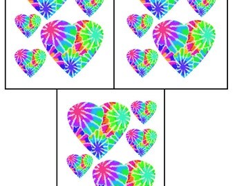 Tie dye decals | Etsy