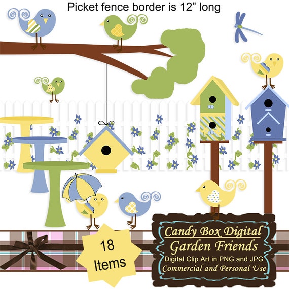 Birdhouse Garden Clip Art