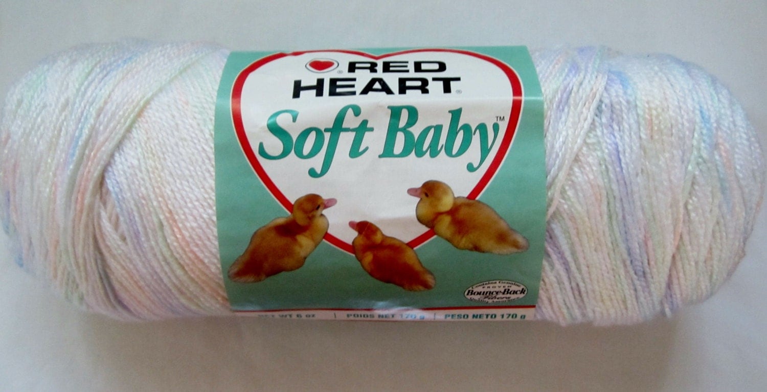 Red Heart Soft Baby Yarn 7951 Angel PrintVariegated Yarn
