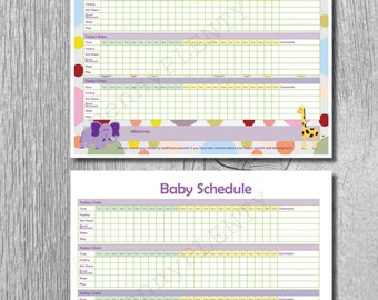 Popular items for baby schedule on Etsy