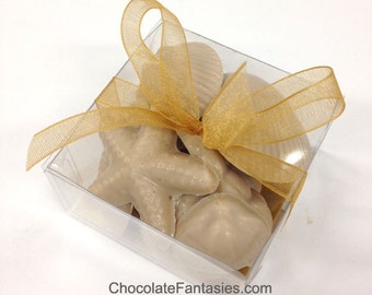 Foil Wrapped Chocolate Seashells 1 lb Any Chocolate Flavor