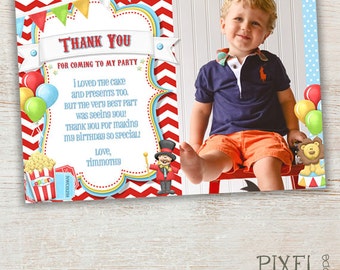 Circus birthday card | Etsy