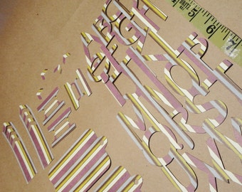 Scrapbook embellish die cut letters die cut shapes school scrapbooking ...