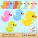 Rubber duck clipart Digital Clip Art Personal and