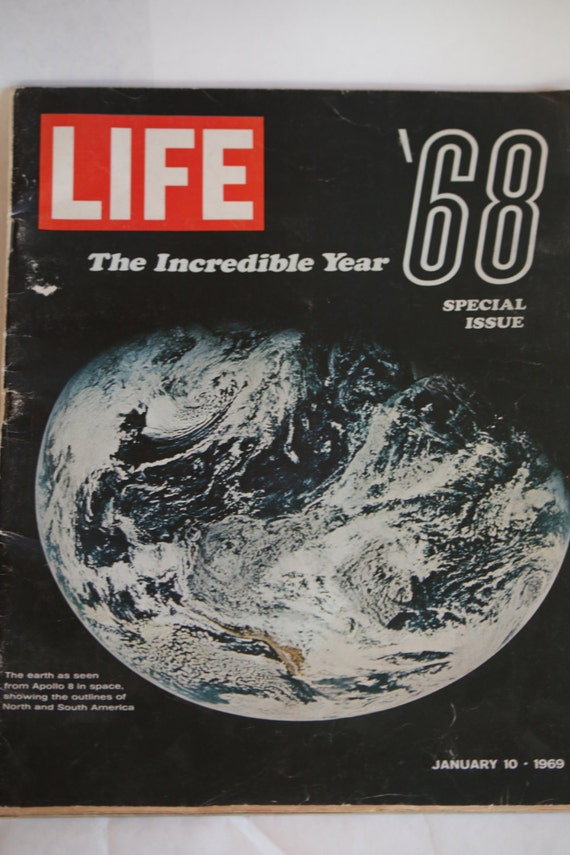 Vintage Life Magazine 1968 The Incredible Year Special